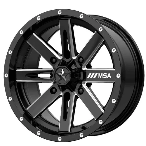 Assassinator Mud Tires 28x8-14 on MSA M41 Boxer Wheels